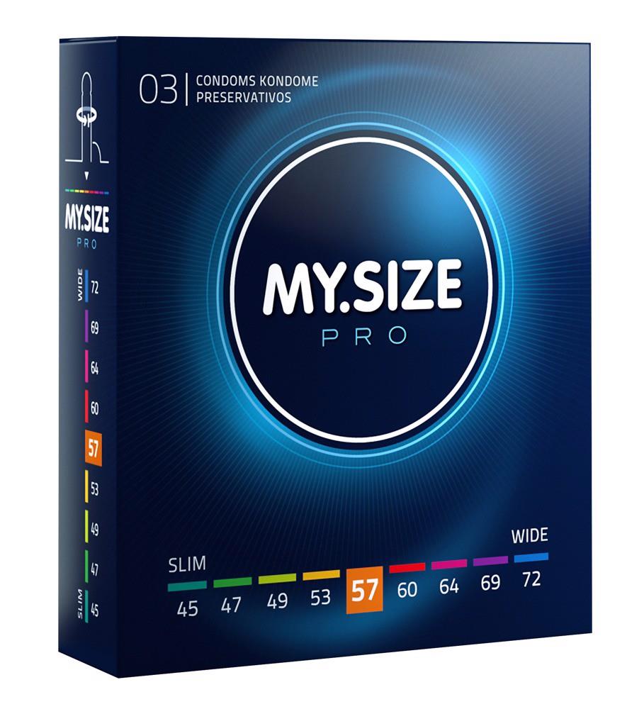 MY.SIZE PRO 57 mm prezerwatywa – wegańska, ultra cienka, 3 sztuki ...